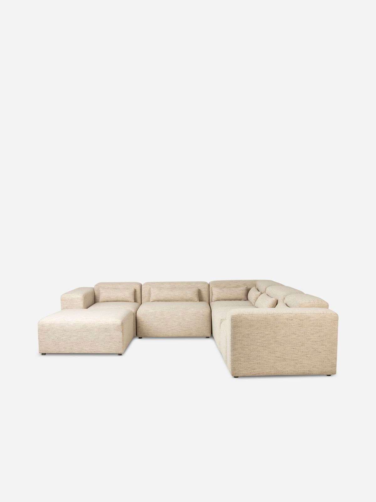 Hugo LHF Corner Modular Unit LuxGuard Mingle Mangle Ivory | Bash