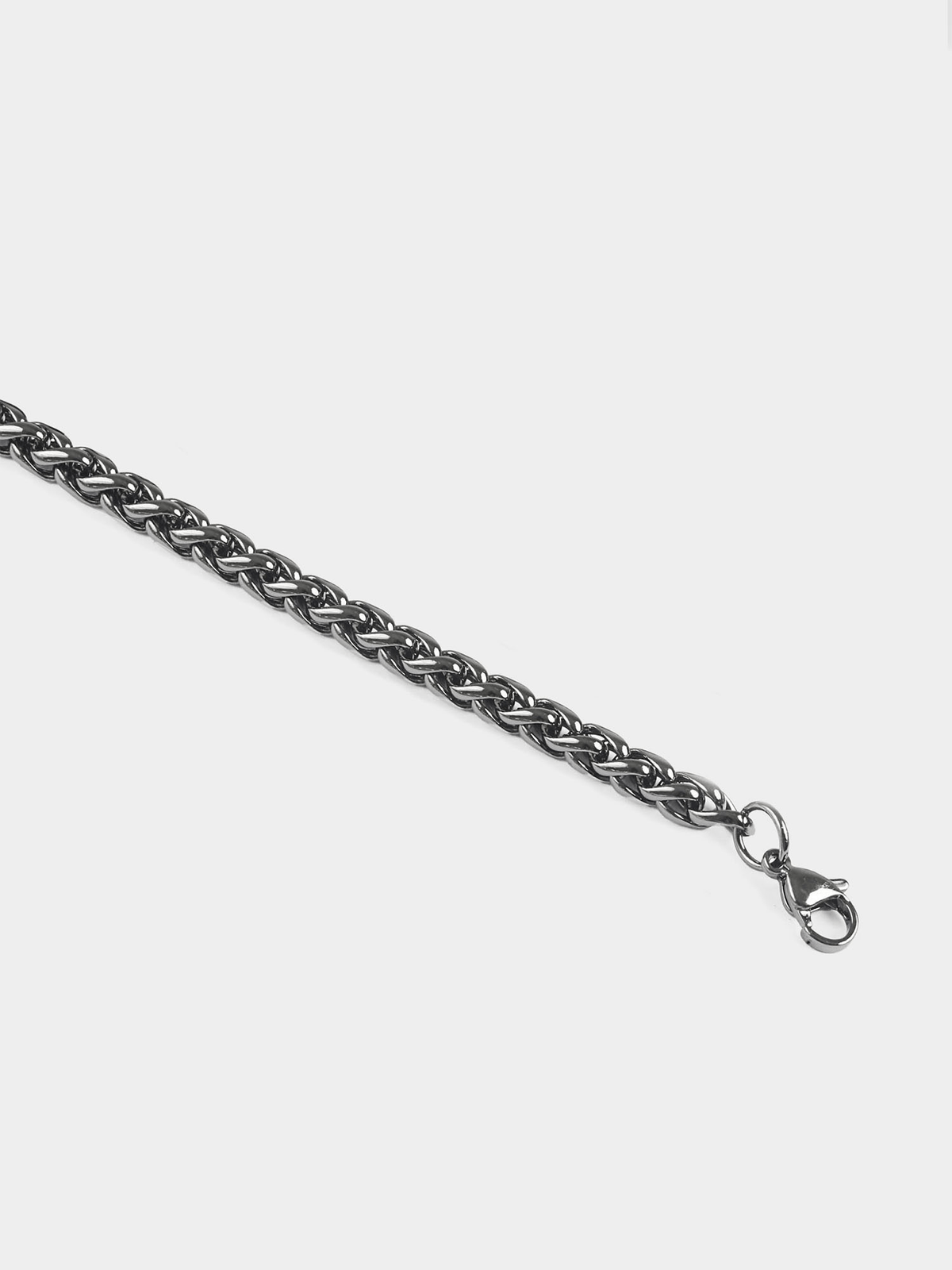 Markham Men's Stainless Steel Rope Chain Grey Bracelet | Bash