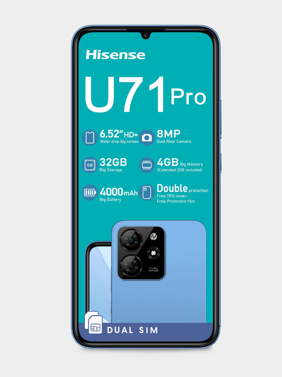 Hisense U71 Pro Dual Sim + 15GB - Telkom | Bash