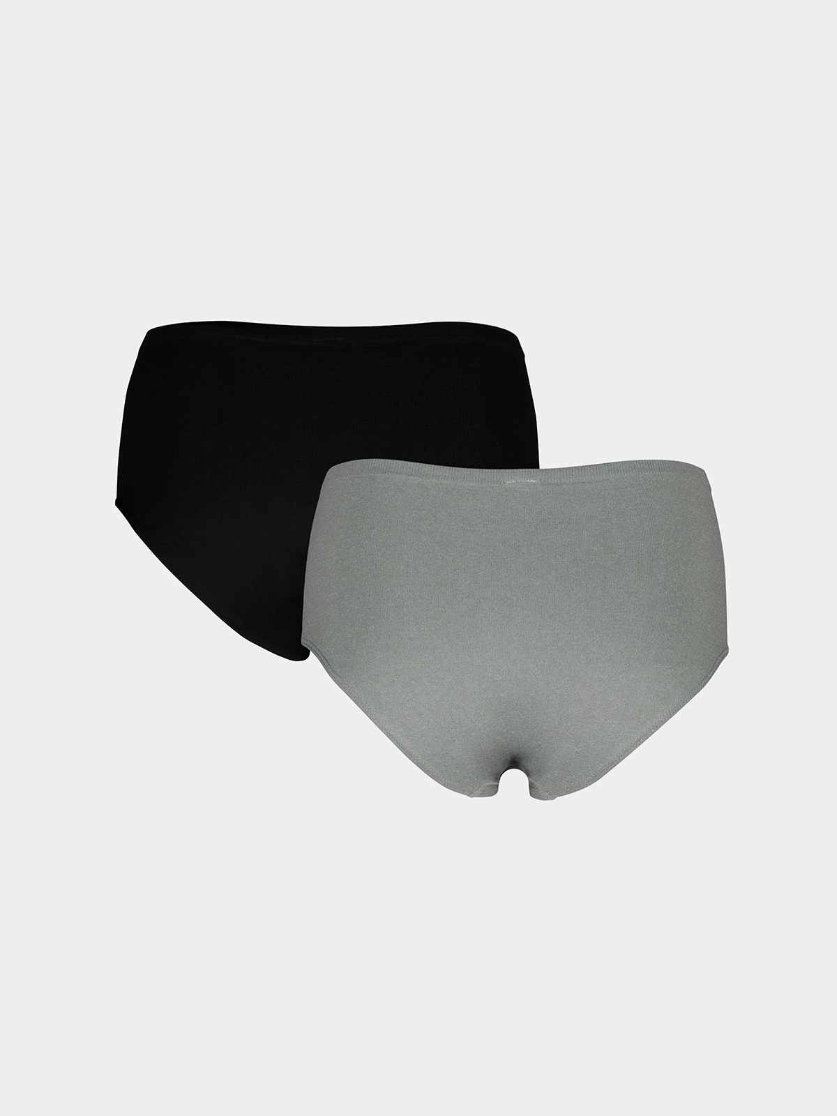 Exact Women's Black & Grey 2 Pack Seamless Brazilian Briefs | Bash