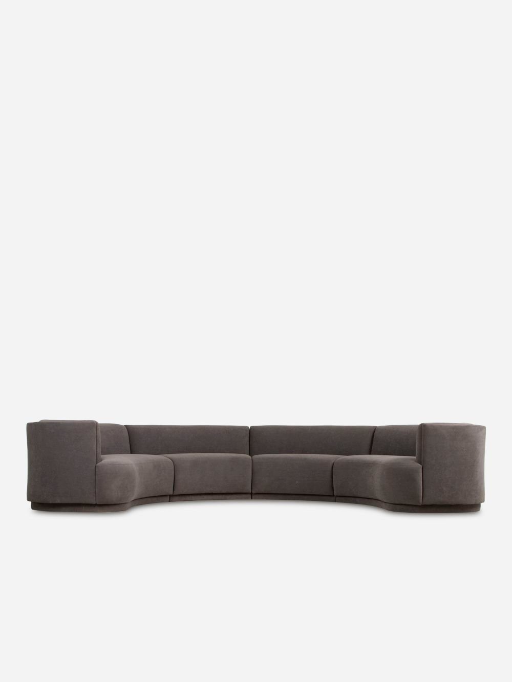 Cosmic Curved Sofa Sol Grey | Bash