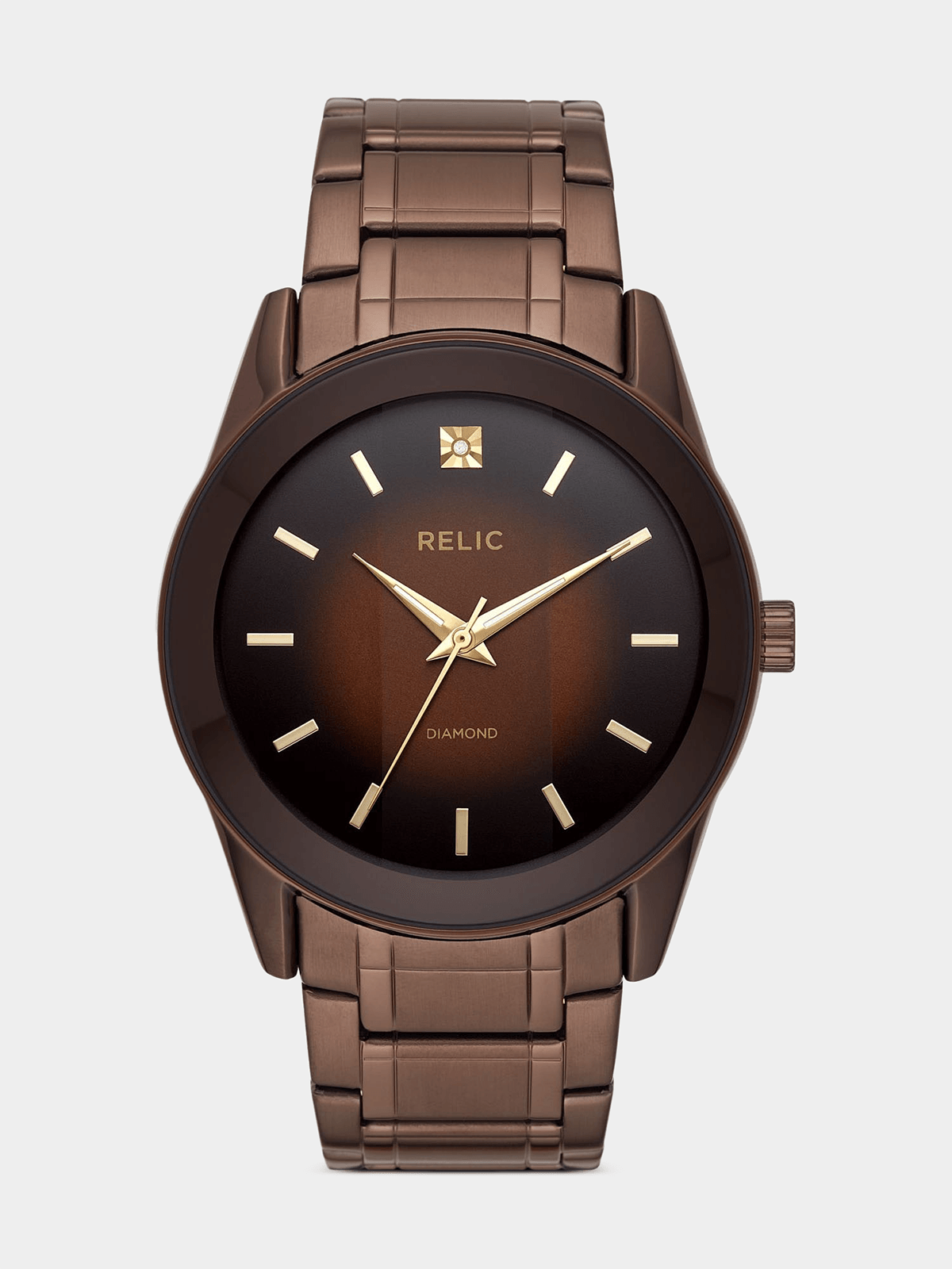 Relic By Fossil Rylan Brown Plated Bracelet Watch | Bash