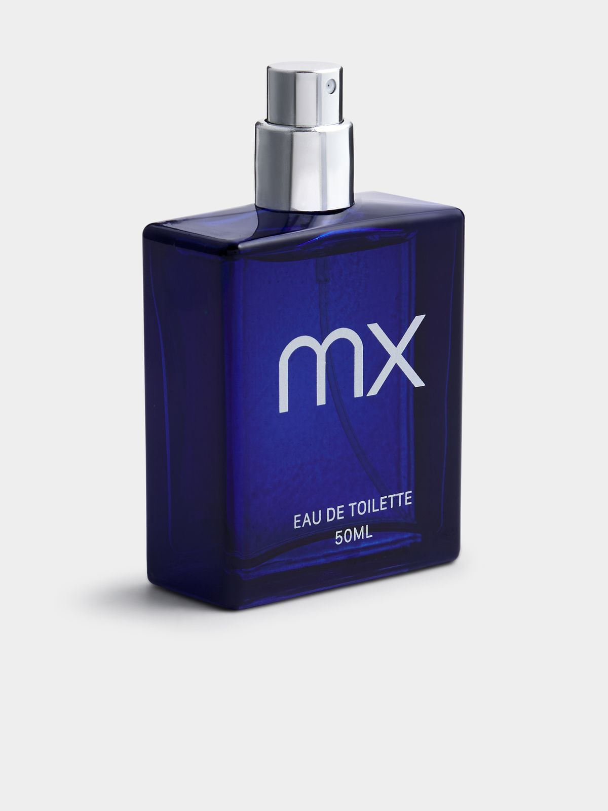 MX Silver Plated Blue Silicone Watch & MX For Him Fragrance Set | Bash