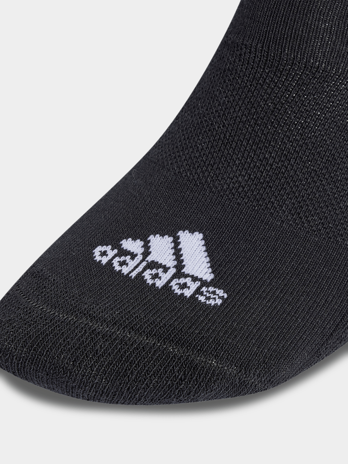 adidas 3 Pack Cushioned Black Ankle Socks | Bash