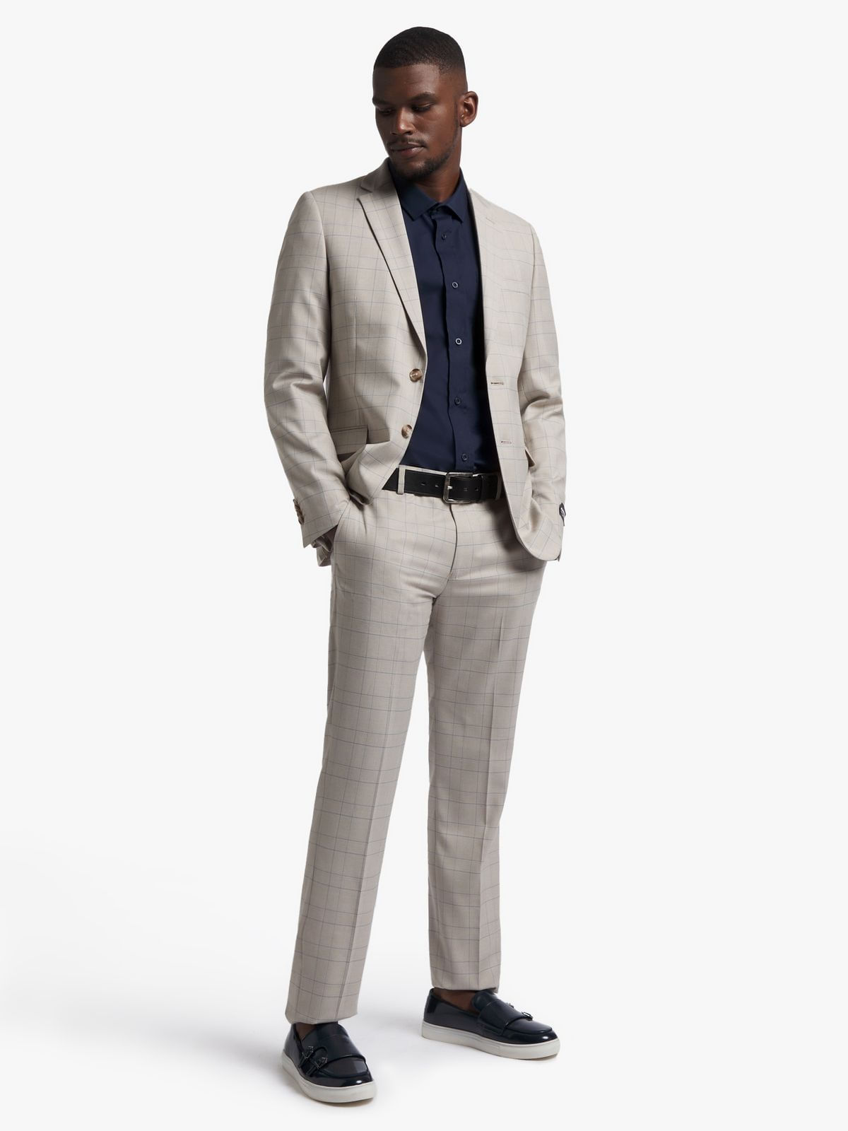 Men's Markham Smart Slim Fit Navy Shirt | Bash