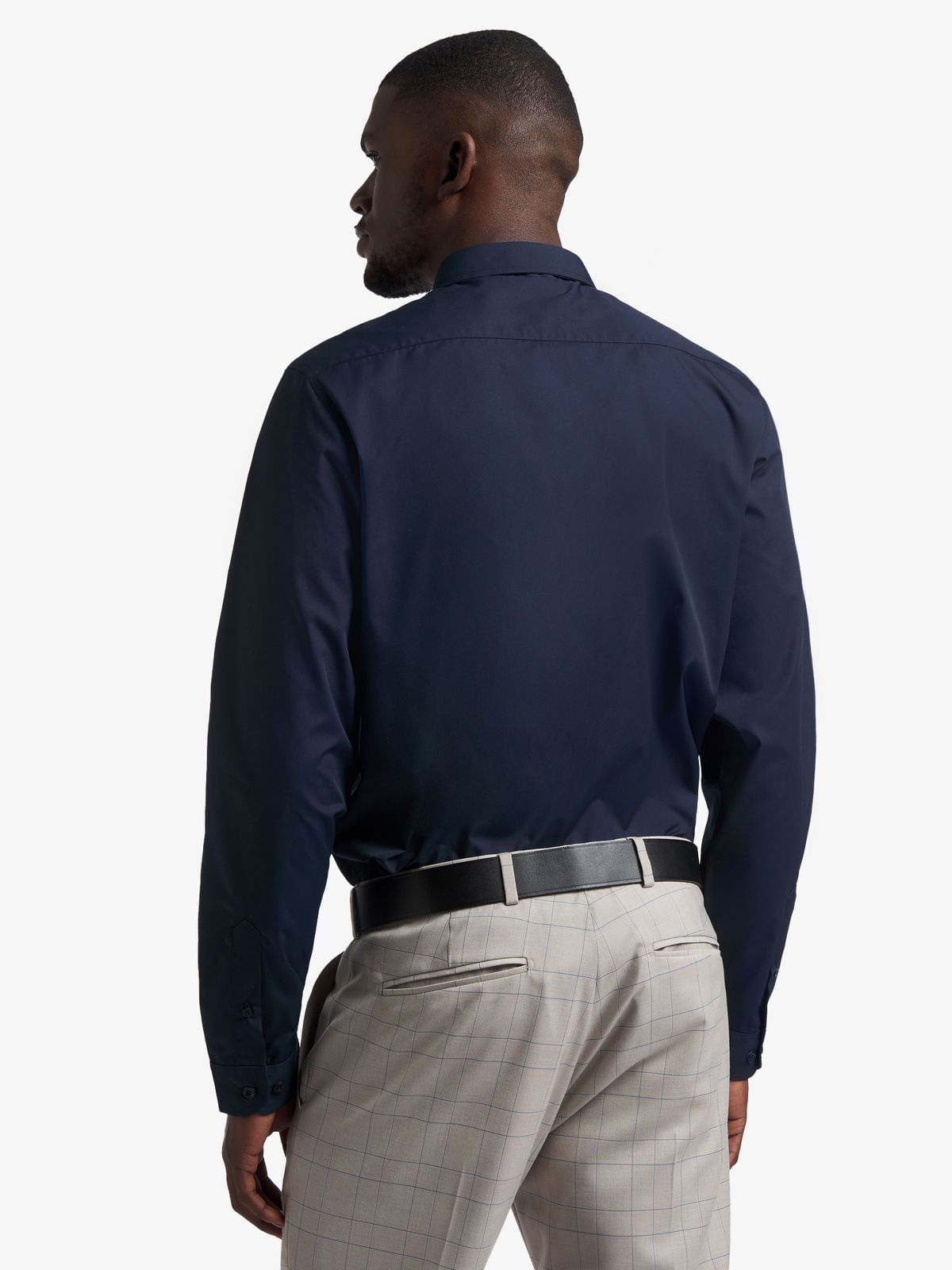 Markham Men's Smart Slim Fit Navy Shirt | Bash