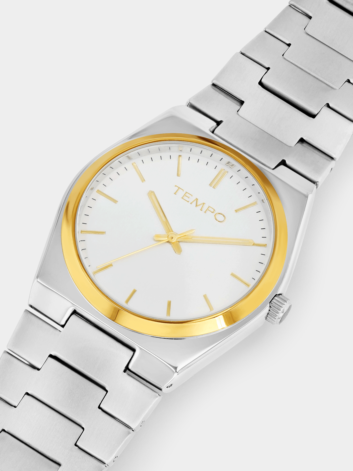 Tempo Gold Plated Silver Tone Dial Bracelet Watch | Bash