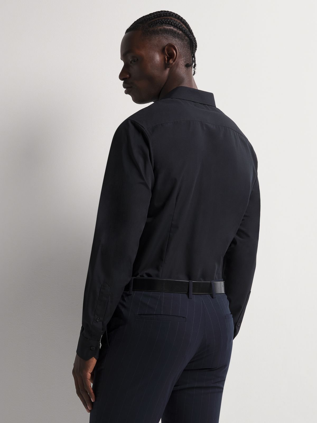 Markham Men's Slim Fit Smart Black Shirt | Bash