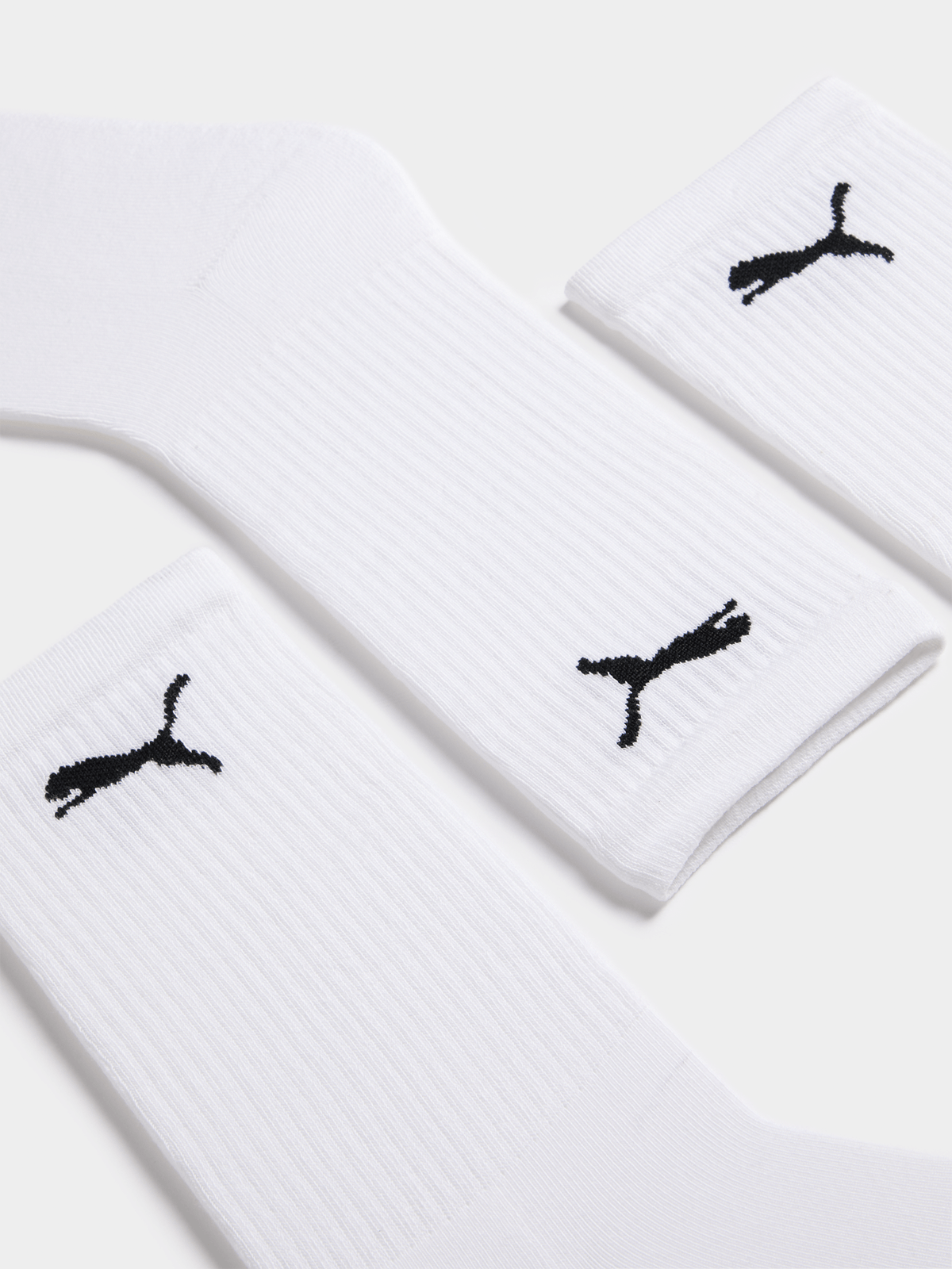 Puma Unisex 3 Pack Logo Tennis White Socks | Bash