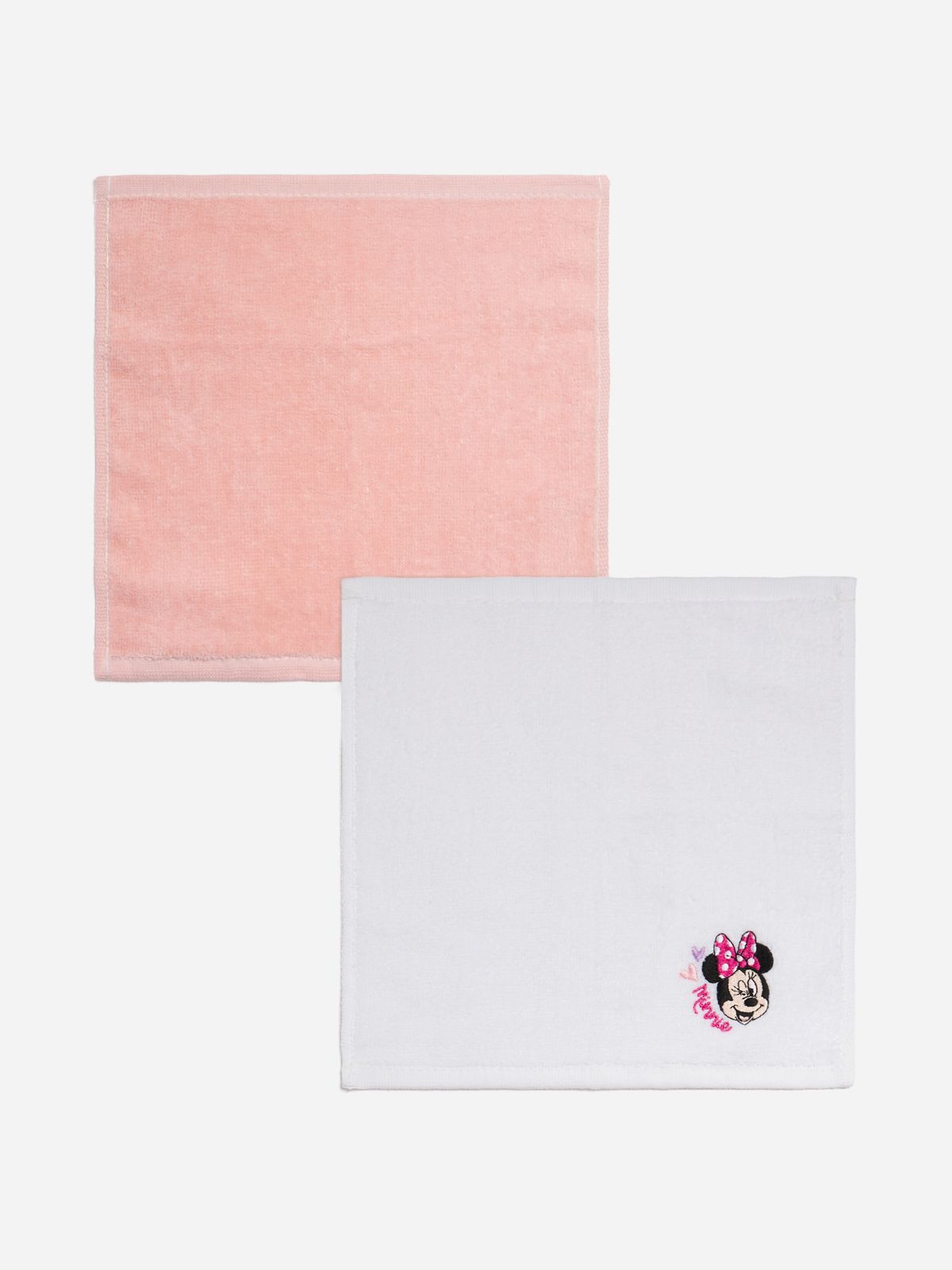 Jet Baby Girls 2 Pack Minnie Mouse Face Cloths | Bash