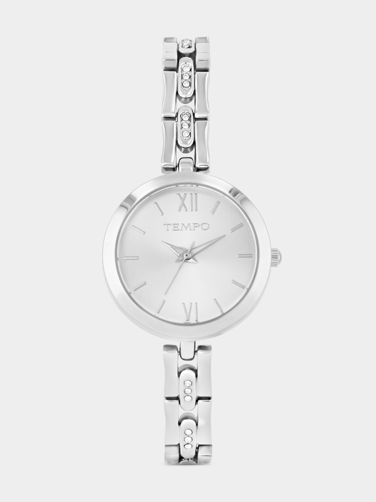 Tempo Silver Plated Silver Tone Dial Bracelet Watch | Bash