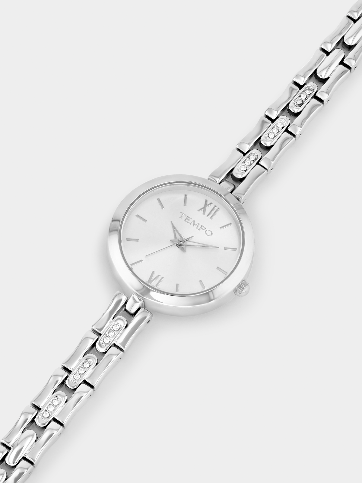 Tempo Silver Plated Silver Tone Dial Bracelet Watch | Bash