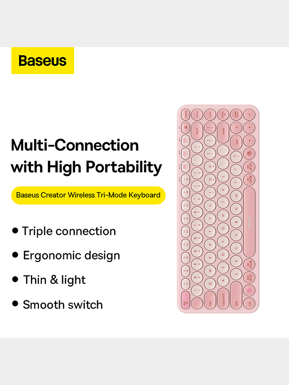 Baseus K01A Wireless Tri-Mode Keyboard | Bash