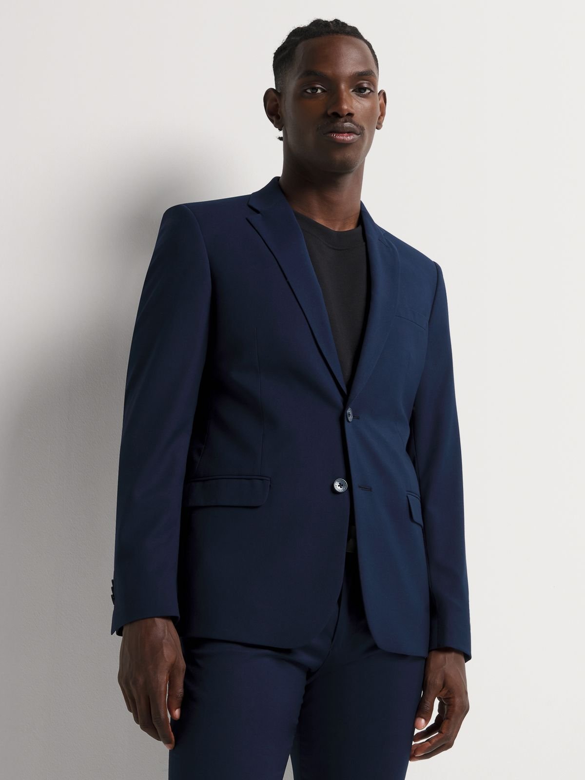 Markham Men's Core Slim Fit Navy Suit Jacket | Bash