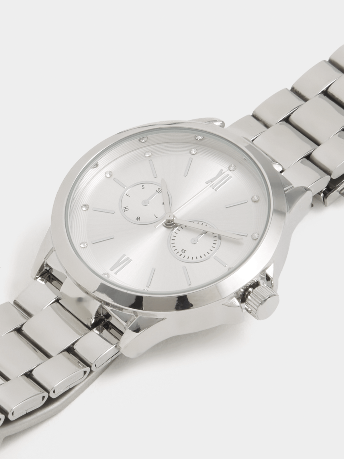 Exact Women's Silver Metal Link Watch | Bash