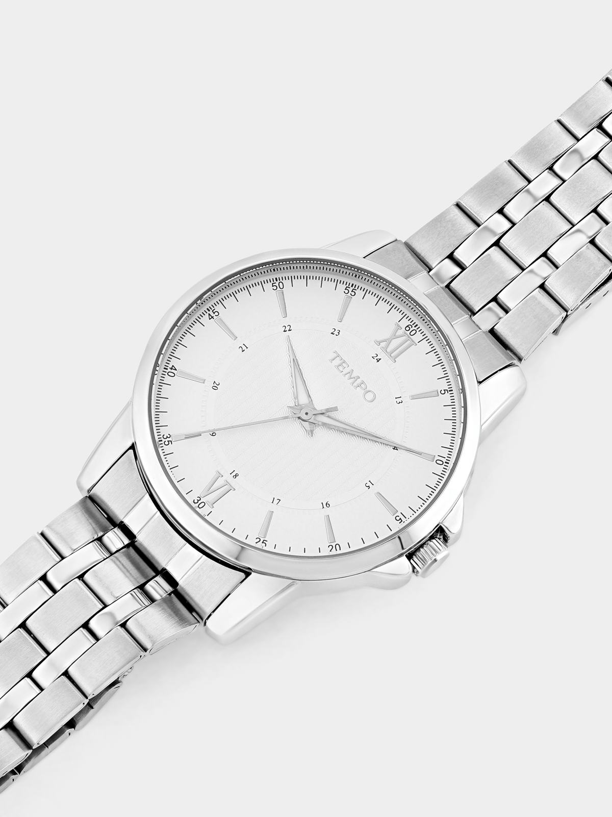 Tempo Silver Plated Silver Tone Dial Bracelet Watch | Bash