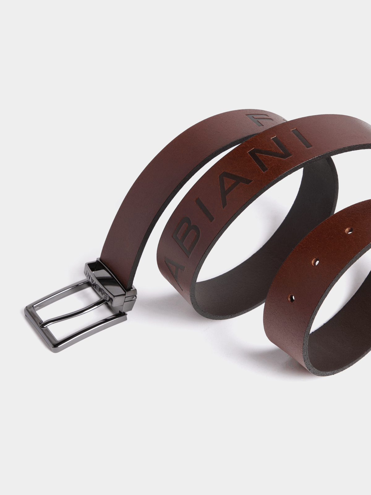 Fabiani Men's Smart Tan Logo Belt | Bash