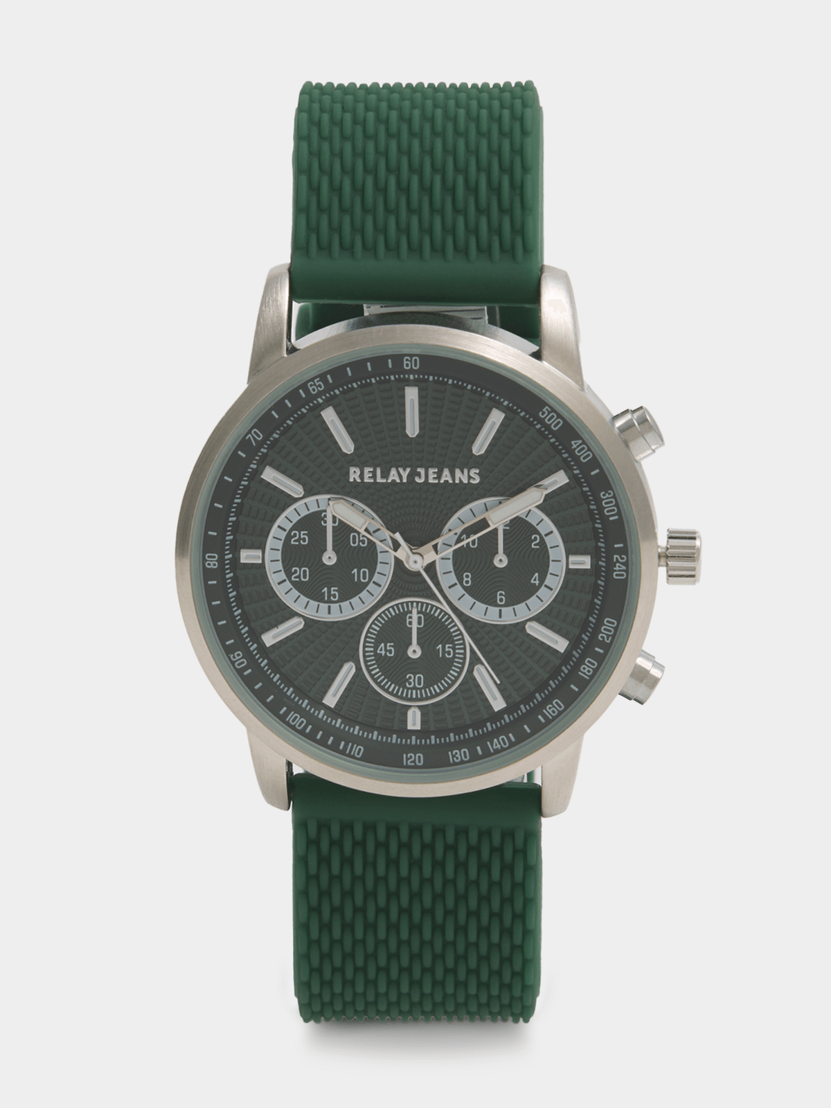 Relay Jeans Men's Dial Silicone Emerald Watch | Bash
