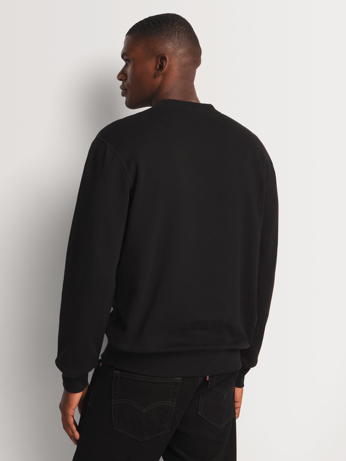 Relay Jeans Men's Basic Black Sweater | Bash