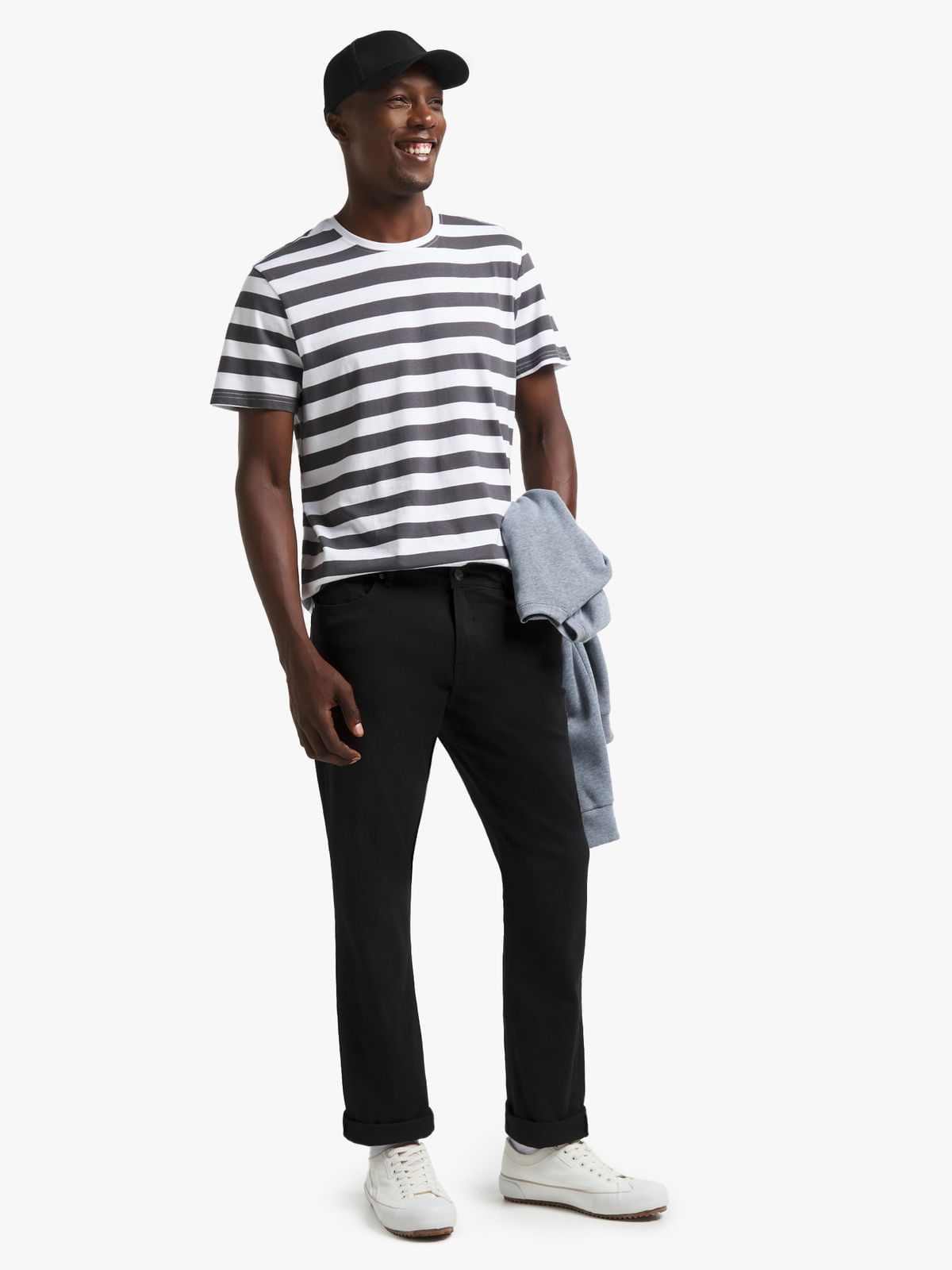 Jet Men's Black Straight Leg Denim Jeans | Bash