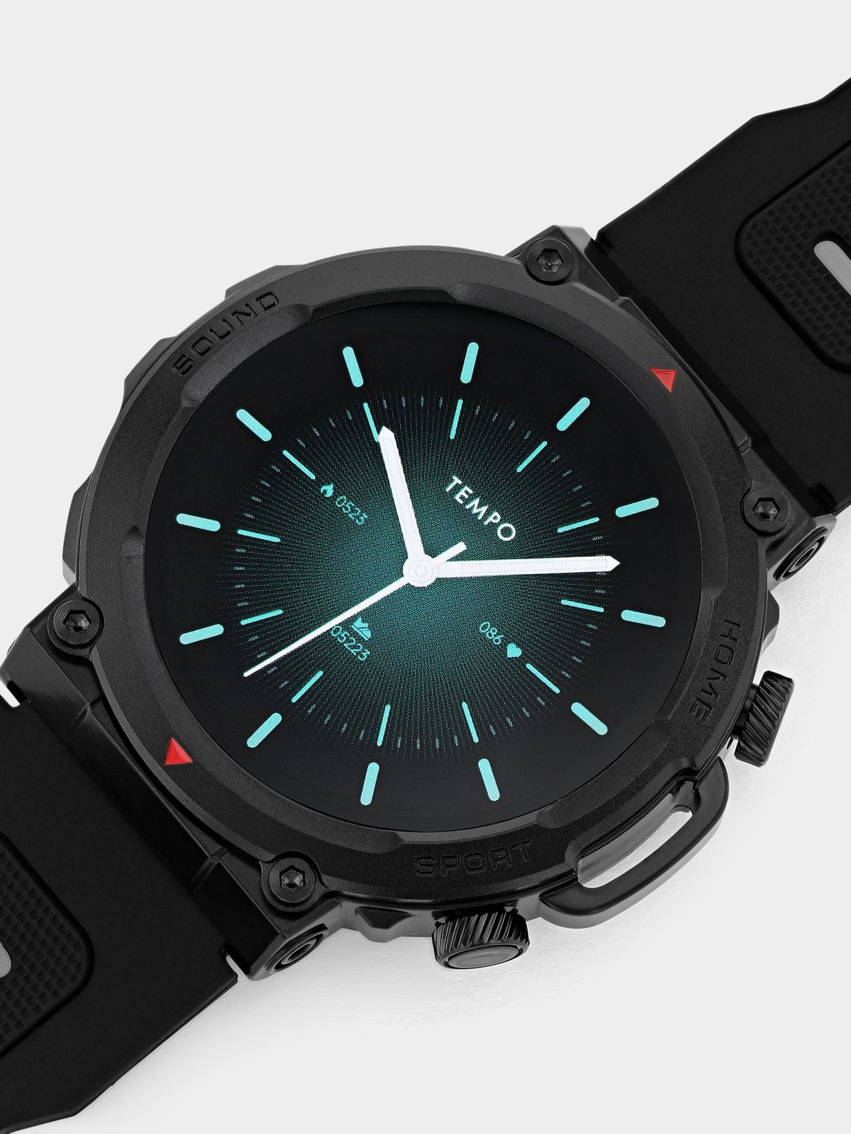 Tempo Pulse 10.0 Black Plated Black Silicone Smart Watch | Bash