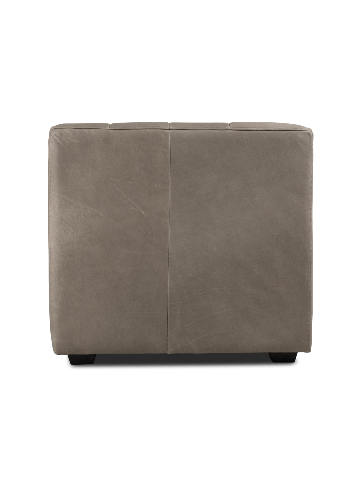 Alexa 1 Seater Leather Couch Okovango Grey | Bash
