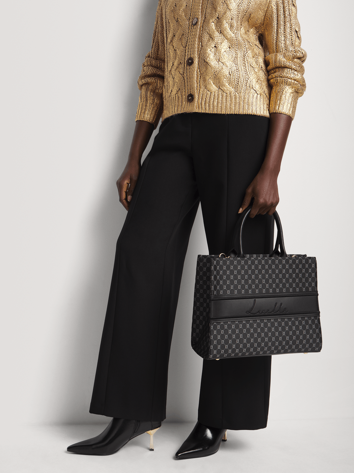 Luella LL Jacquard Medium Shopper Bag | Bash