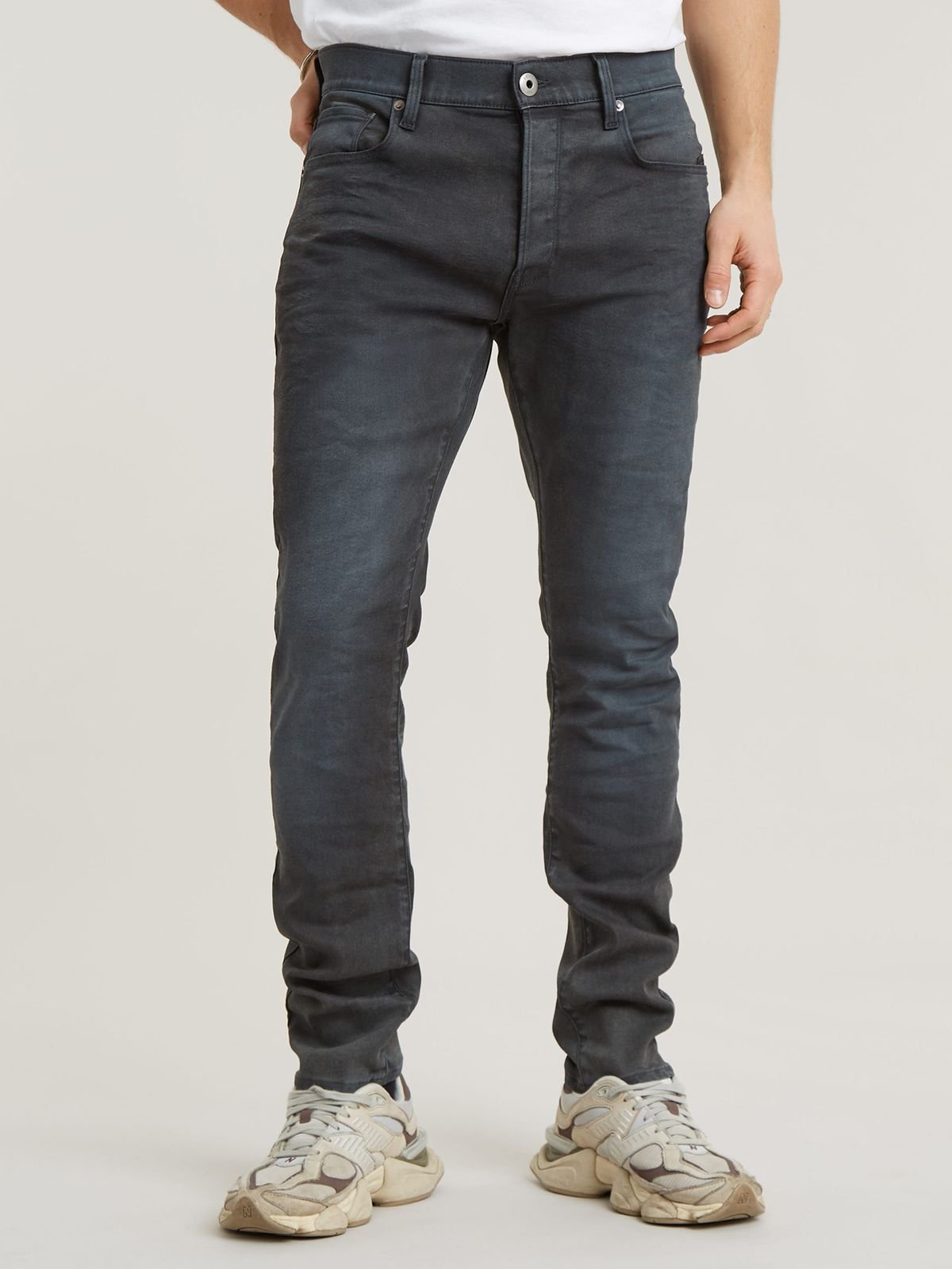 G-Star Men's 3301 Slim Dark Grey Jeans | Bash