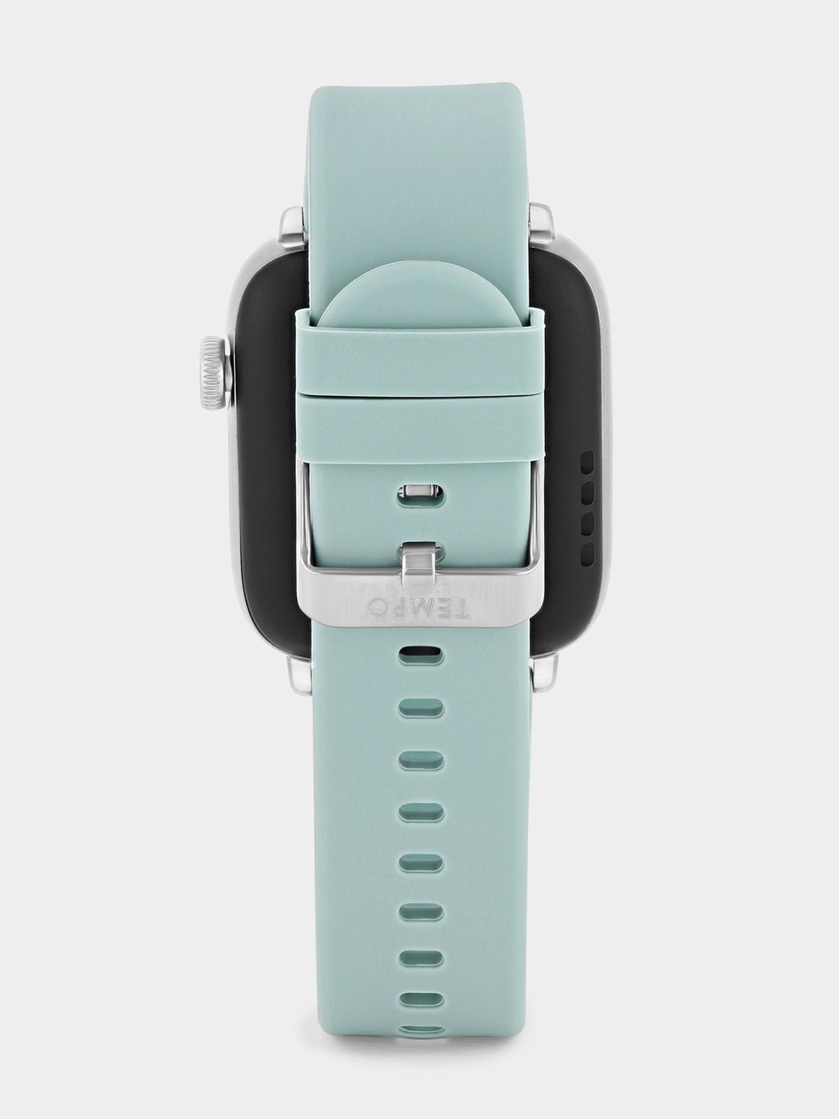 Tempo Pulse 7.0 Silver Plated Mint Green Silicone Smart Watch | Bash