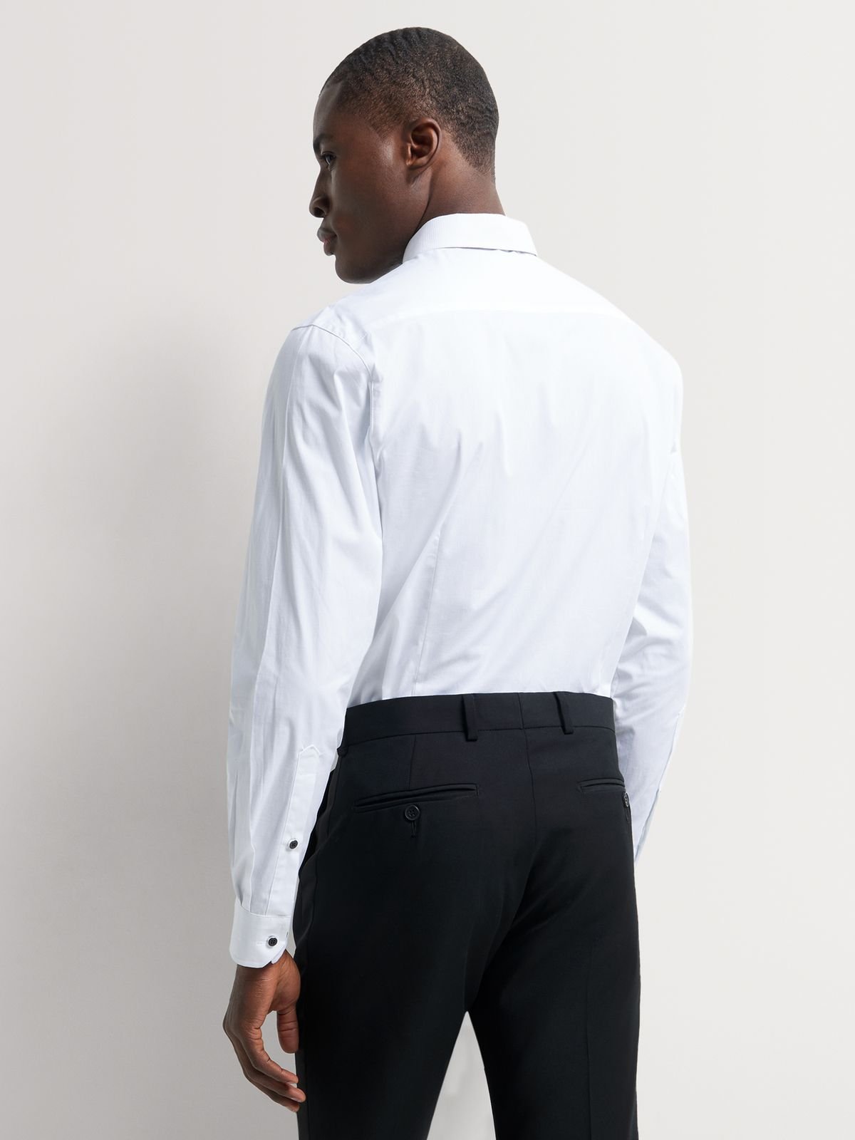 Men's Markham Premium Tuxedo Mesh White Shirt | Bash