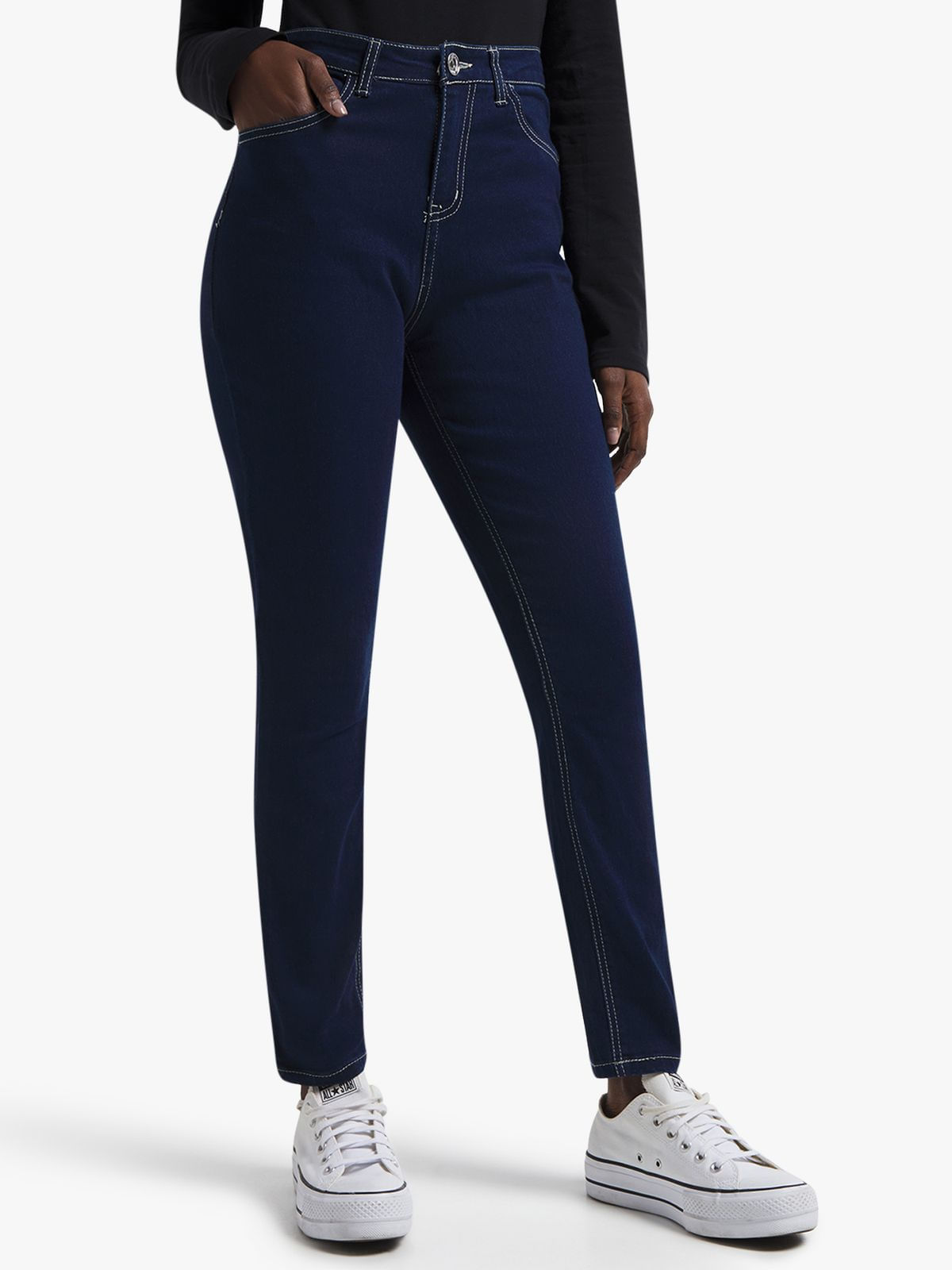 Jet Women's Regular Dark Blue Skinny Denim Jeans | Bash