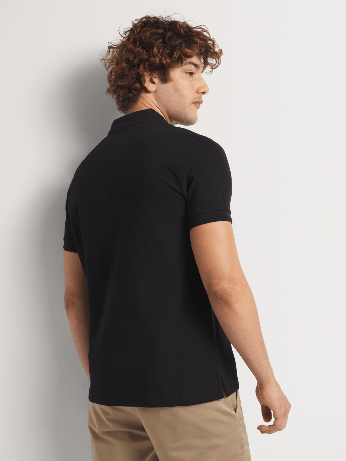 Fabiani Men's Black Pique Polo Golfer | Bash