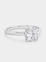 Cheté Sterling Silver 2ct Cubic Zirconia Round Solitaire Ring | Bash