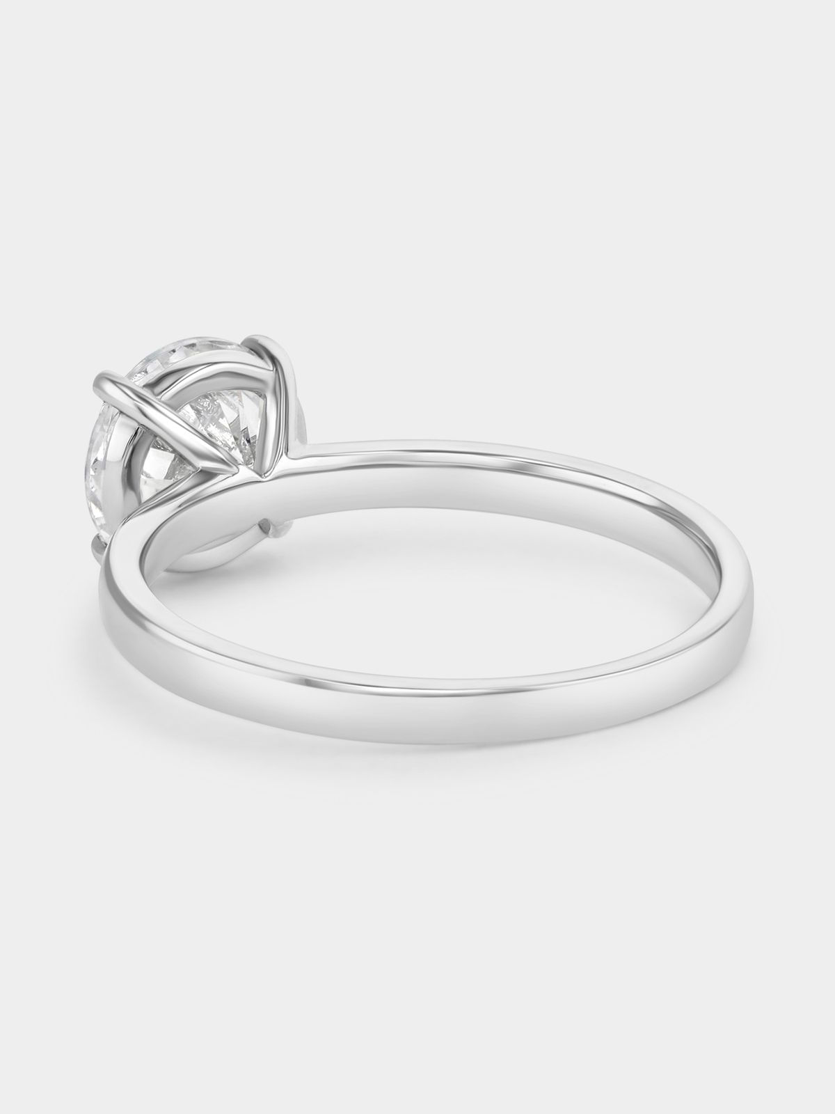 Cheté Sterling Silver 2ct Cubic Zirconia Round Solitaire Ring | Bash