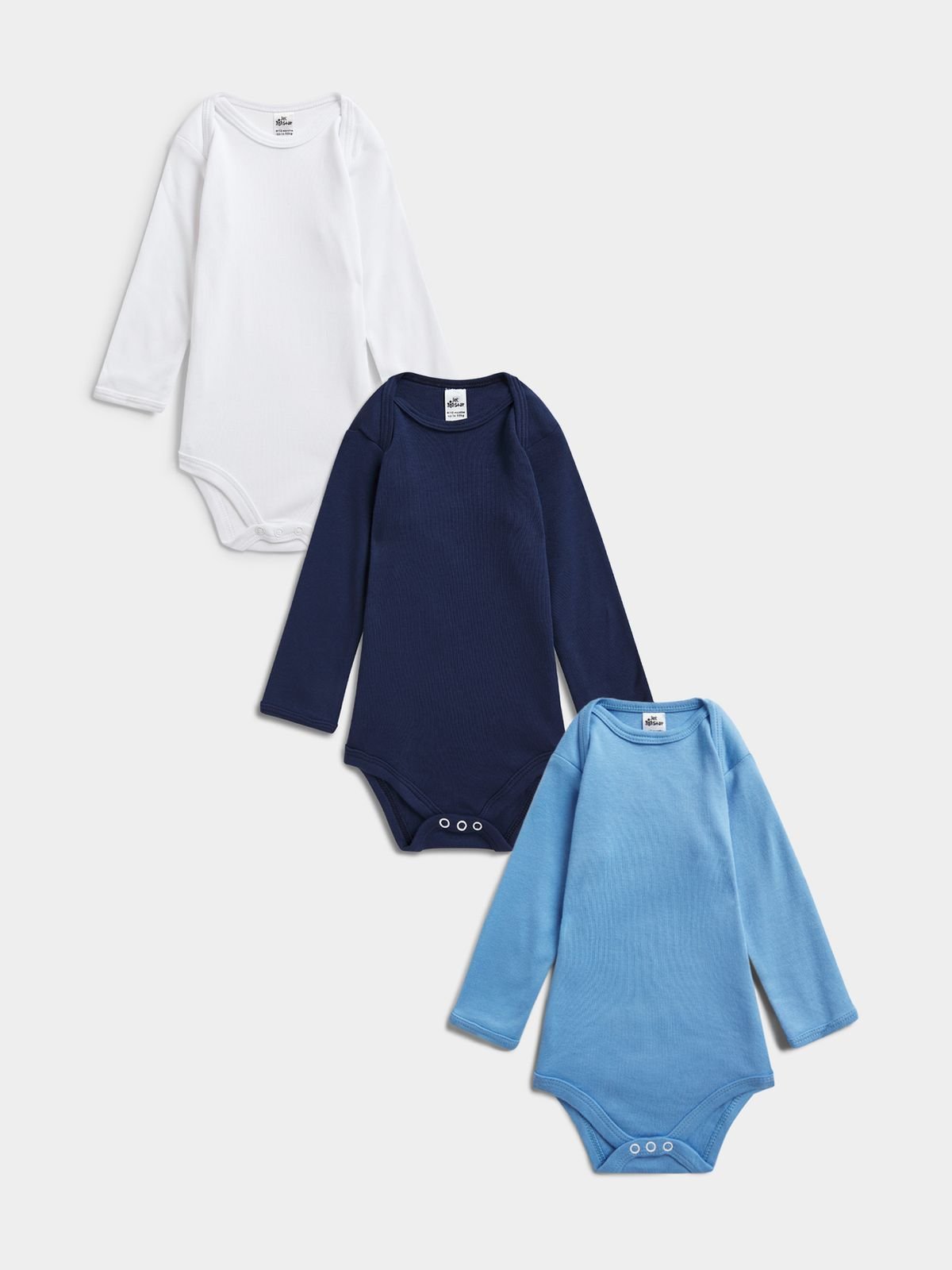 Jet Baby Boys 3 Pack Light Blue Cotton Core Vests | Bash