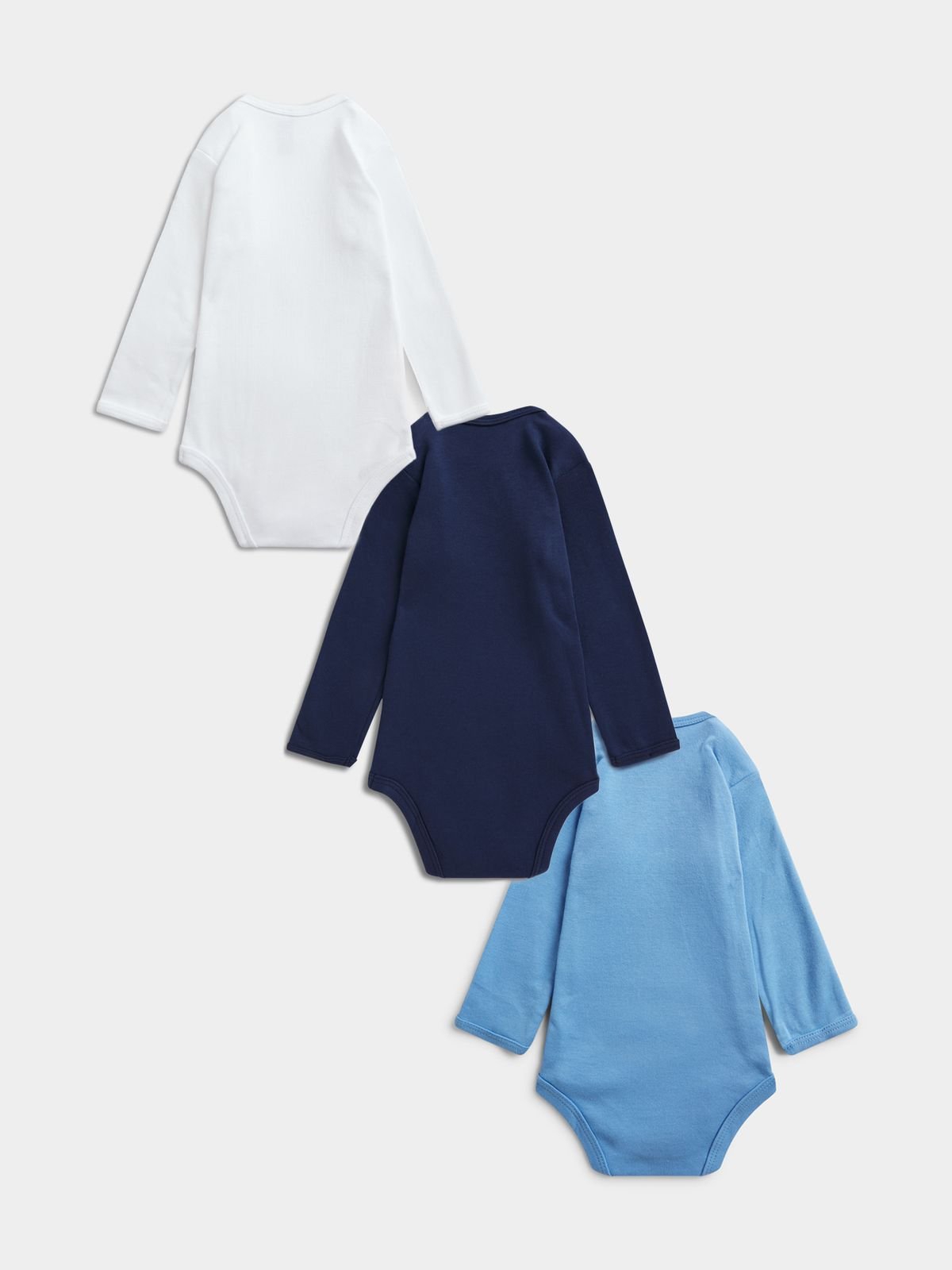 Jet Baby Boys 3 Pack Light Blue Cotton Core Vests | Bash