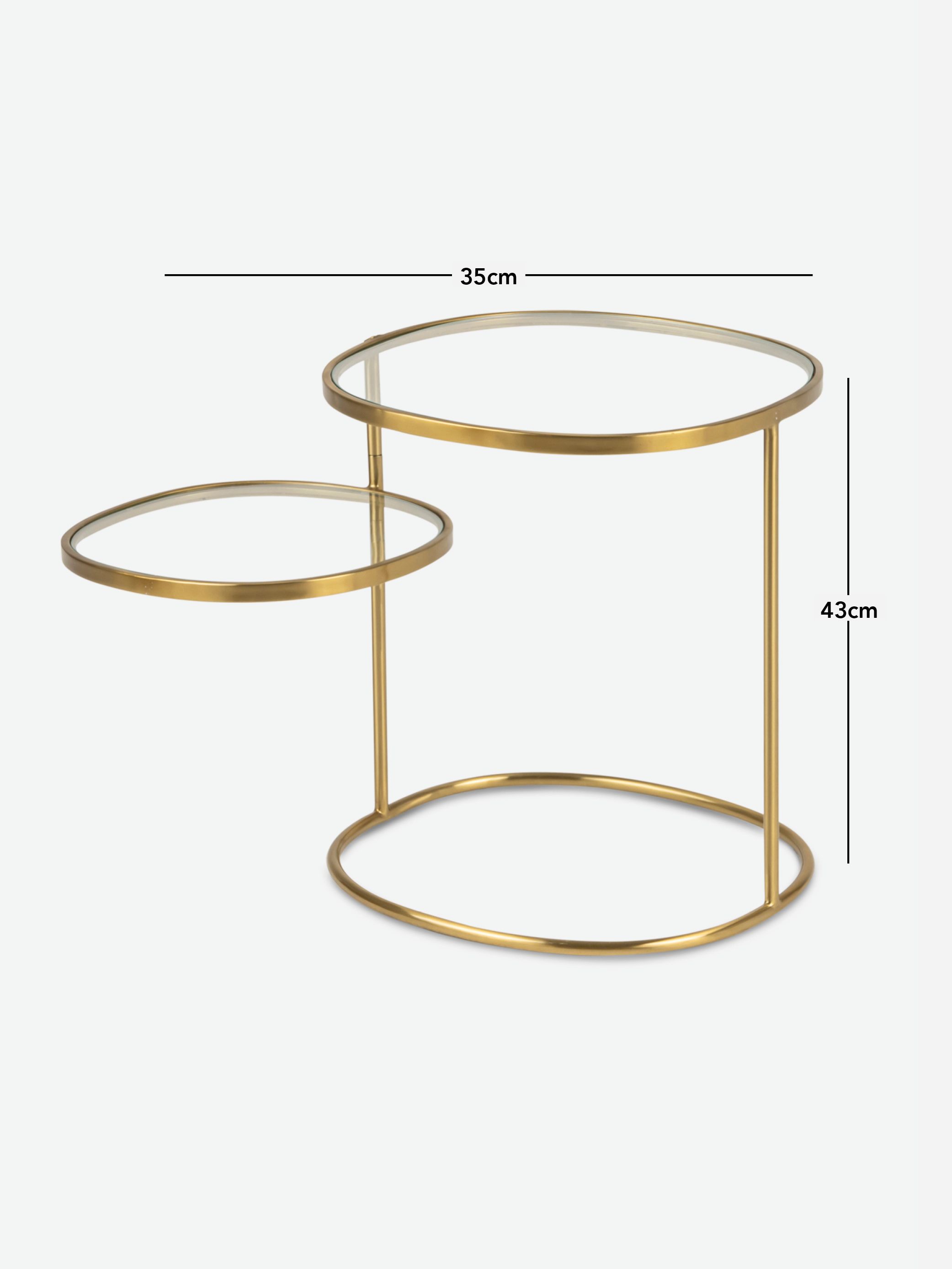 Spindle Side Table Brass | Bash