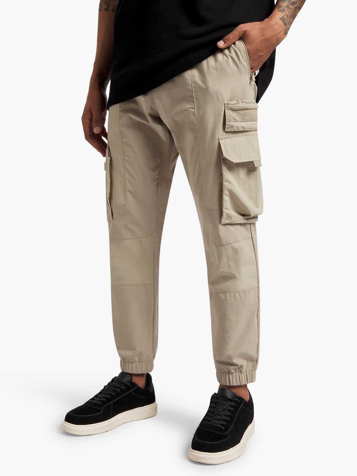 Men's Markham Multi Fabric Natural Utility Pants | Bash
