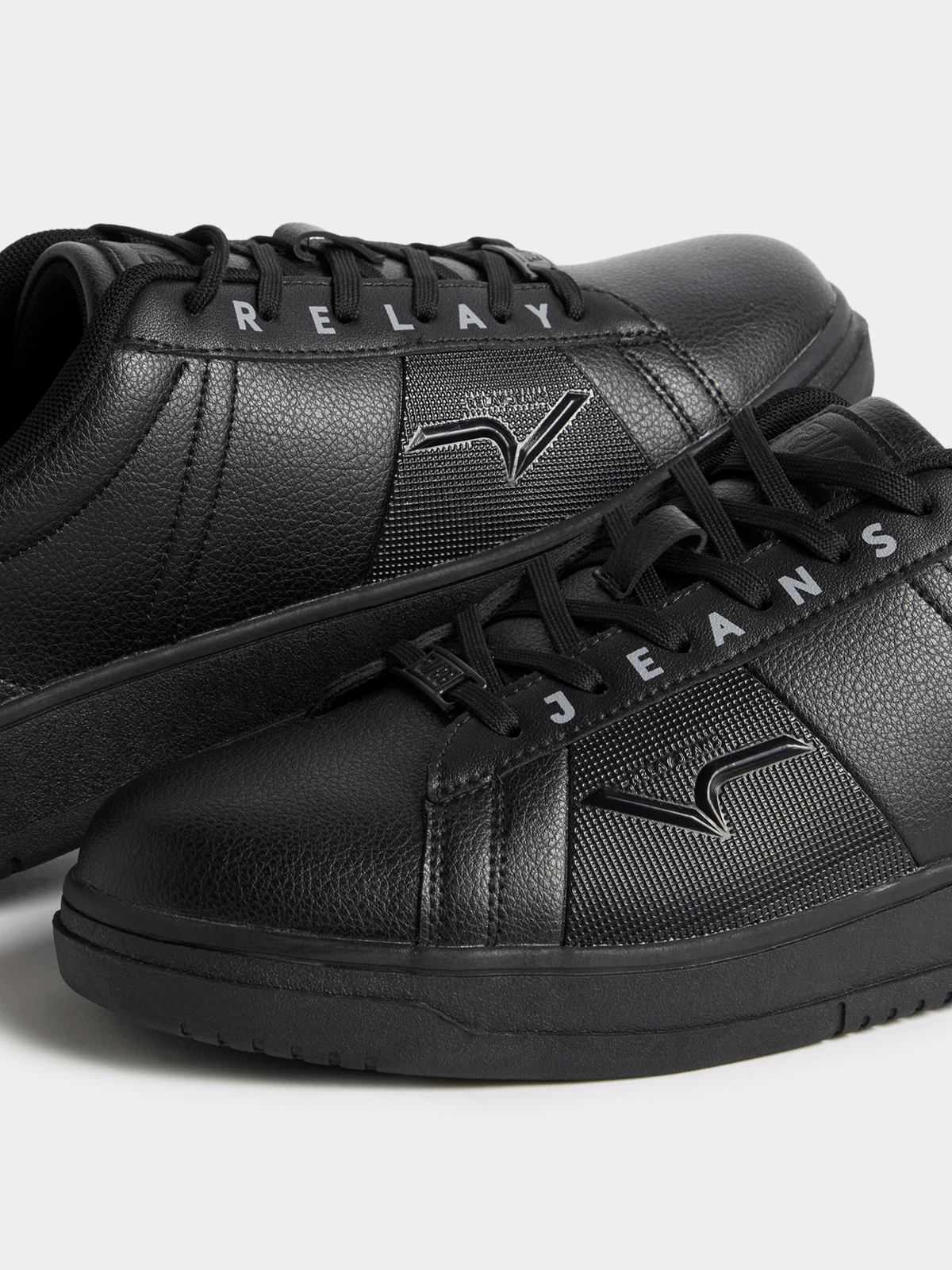 Relay Jeans Men's Black Court Sneaker | Bash