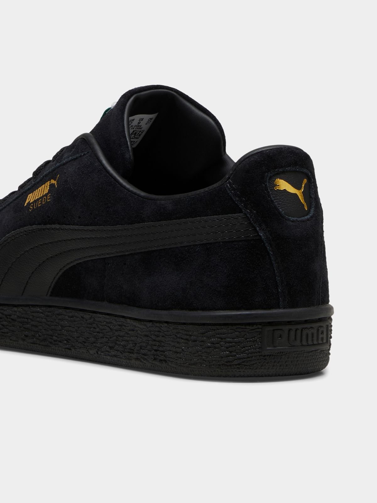 Puma Men's Suede Classic Black Sneaker | Bash