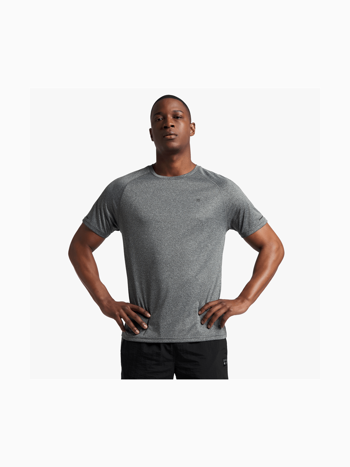 TS Mens Dri-Tech® Grey Melange Performance Top | Bash