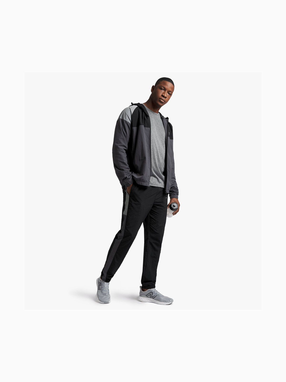 TS Mens Dri-Tech® Grey Melange Performance Top | Bash