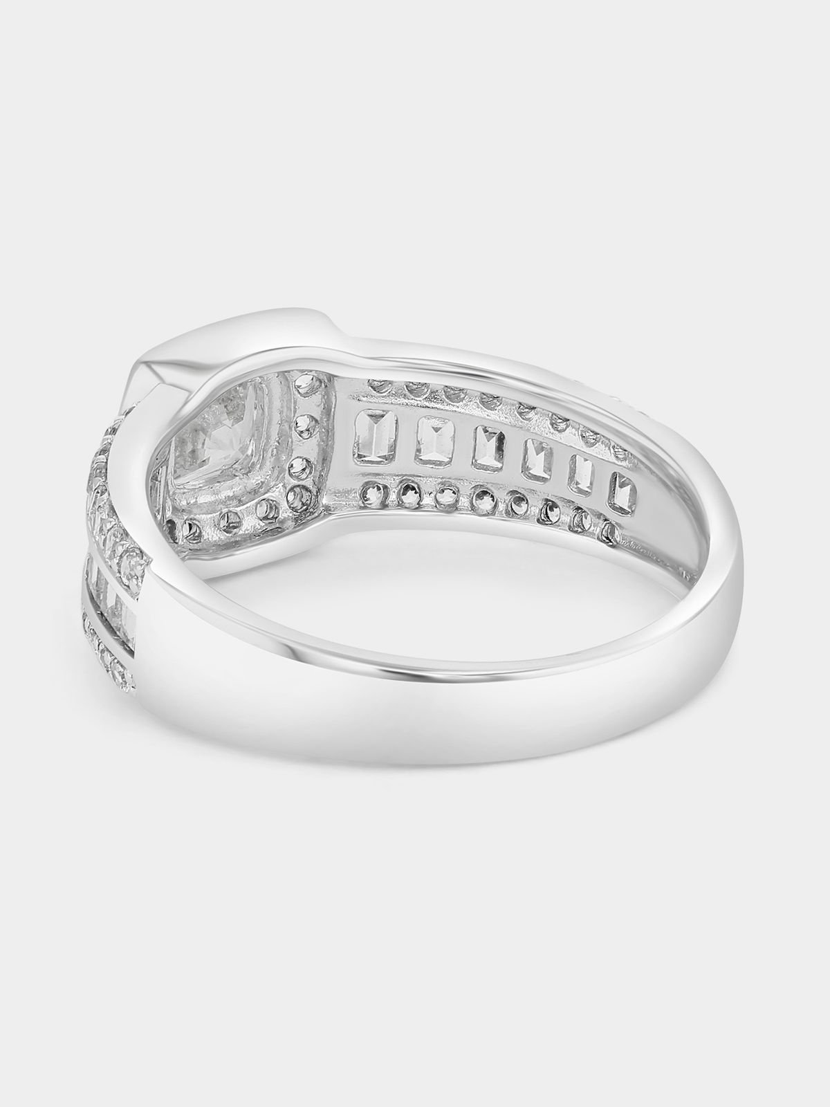 Cheté Sterling Silver Cubic Zirconia Cushion Halo Ring | Bash