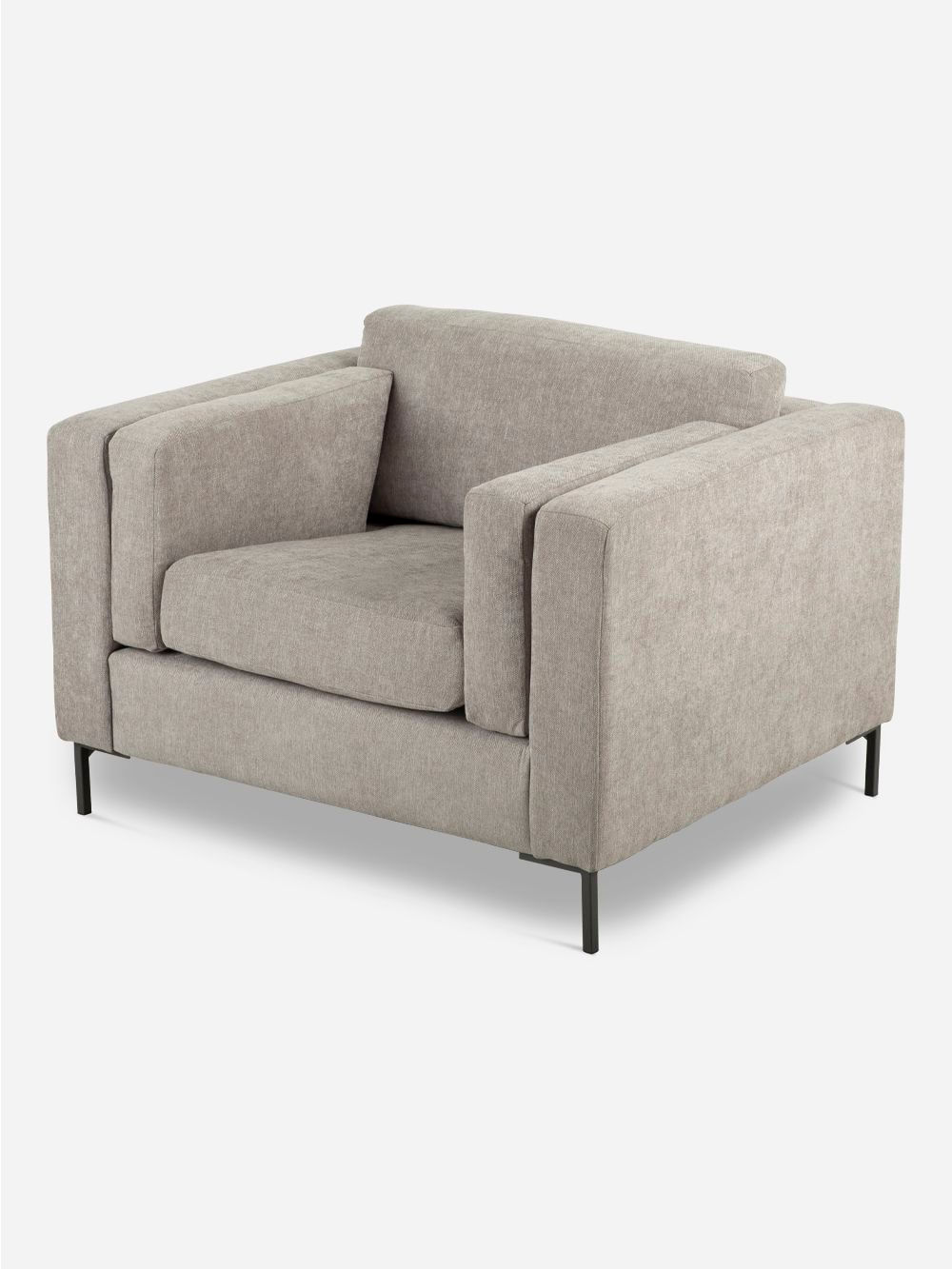 Rachel 1 Seater Couch Annabel Grey | Bash