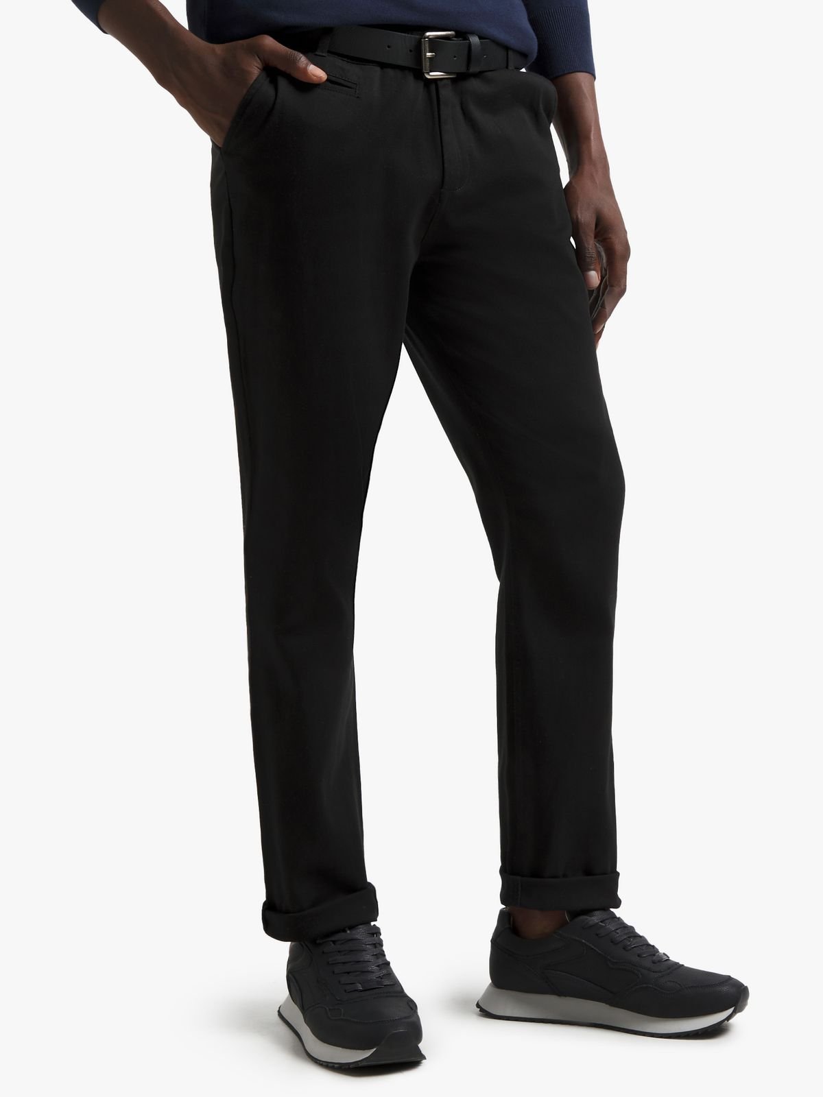 Jet Men's Black Stretch Chino Casual Pants | Bash