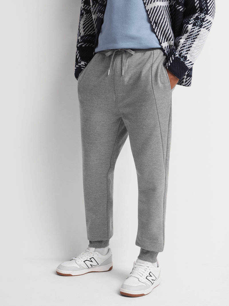 Markham Men's Core Knit Jogger Grey Melange | Bash