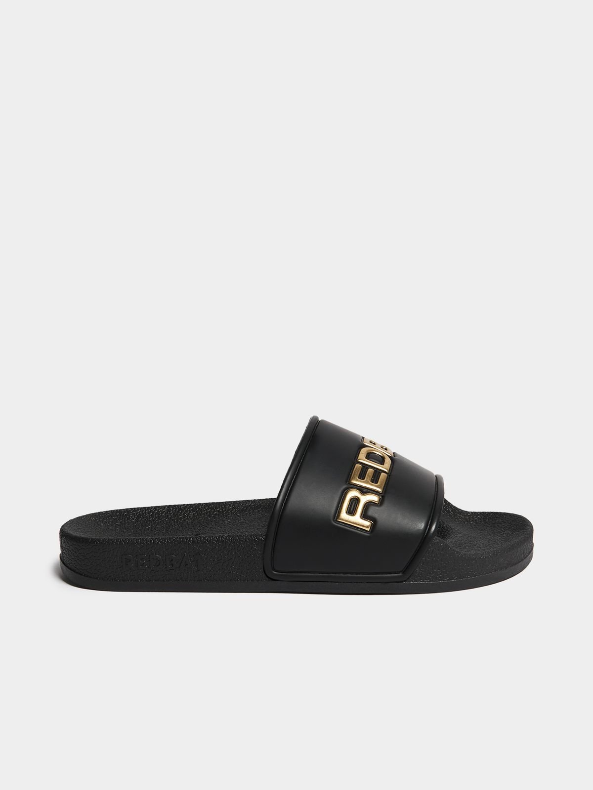 Redbat Women's Black/Gold Slide | Bash