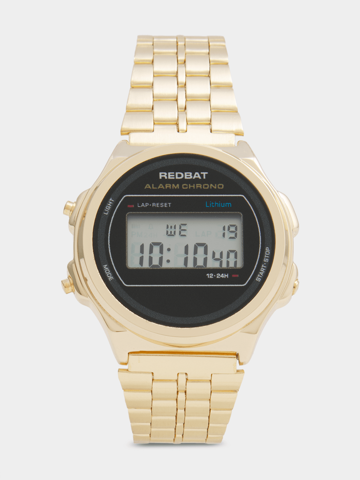 Redbat Unisex Digital Gold Watch | Bash