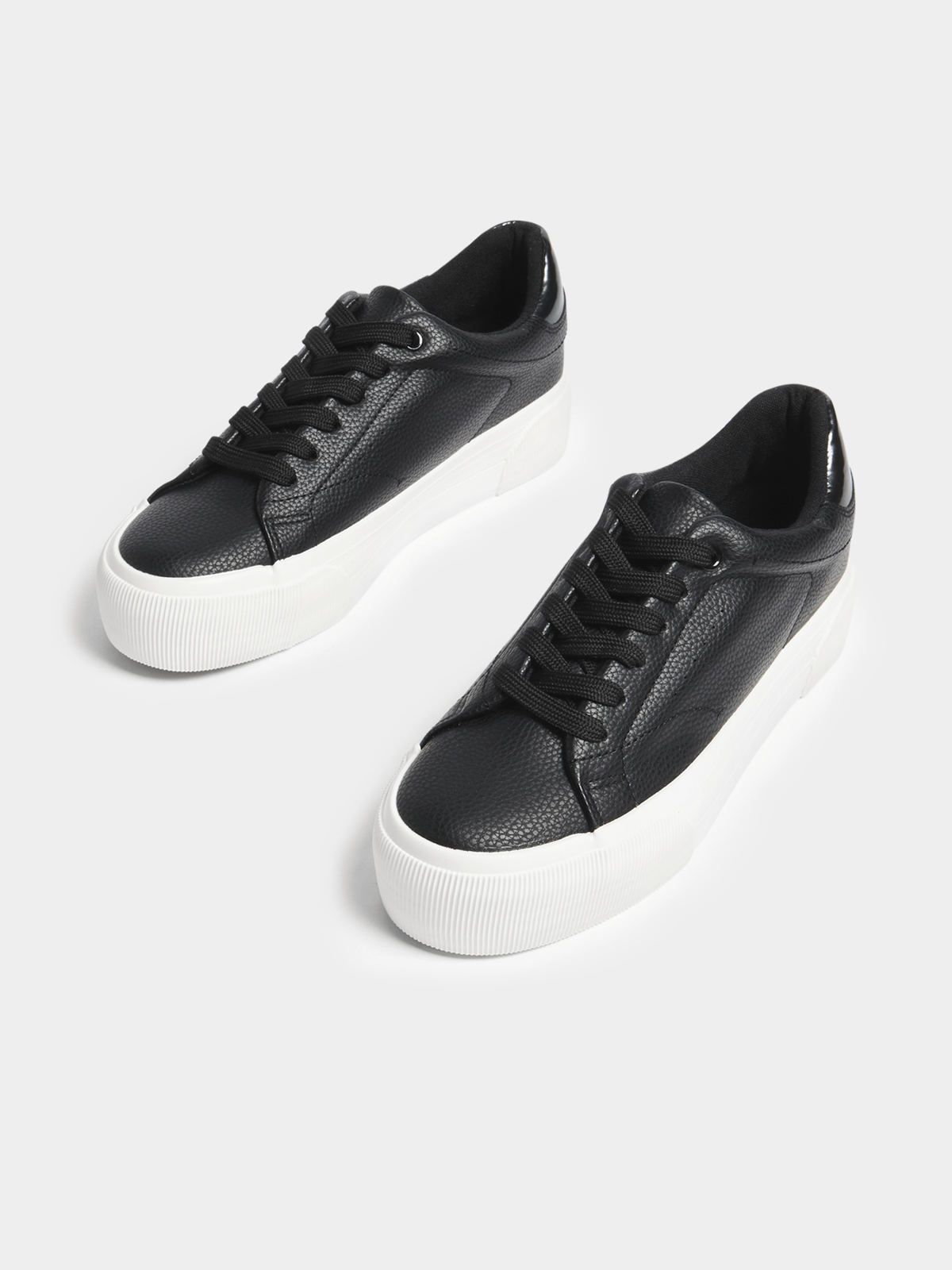 Jet Women's Black Laceup Platform Sneaker | Bash