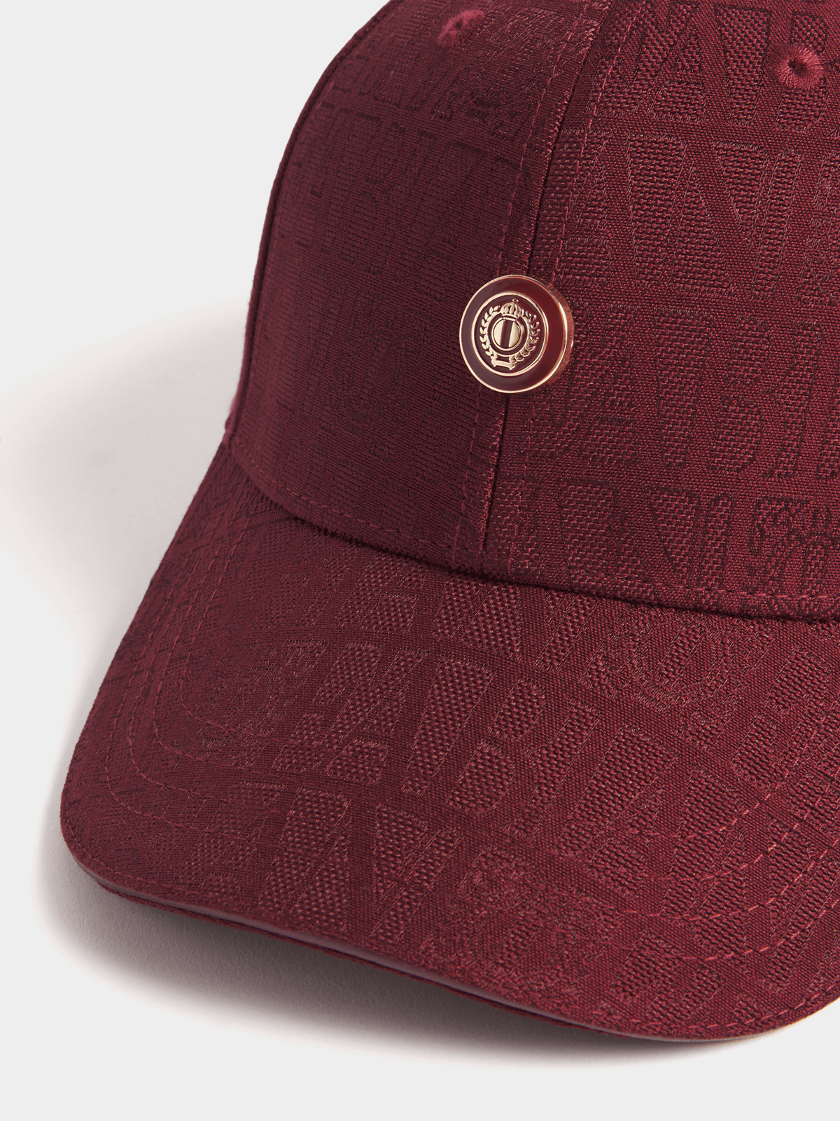 Fabiani Men's Red Monogram Peak Cap | Bash